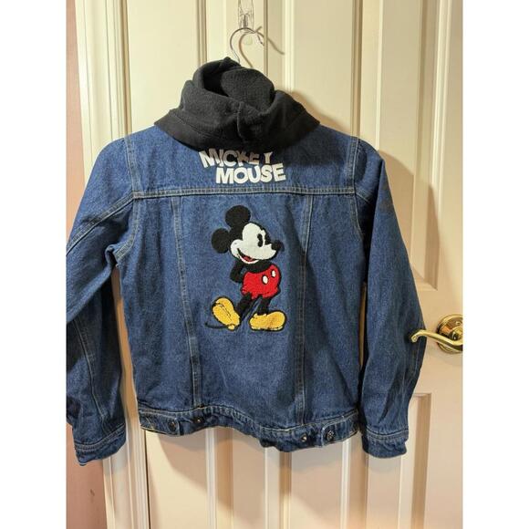 Disney | Jackets & Coats | Disney Mickey Mouse Jean Jacket Youth Large ...